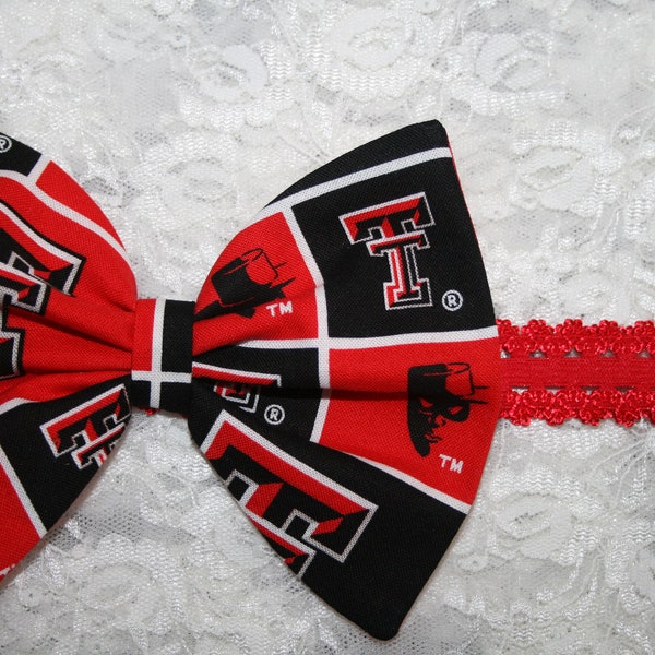 Texas Tech Hair Bow - Etsy