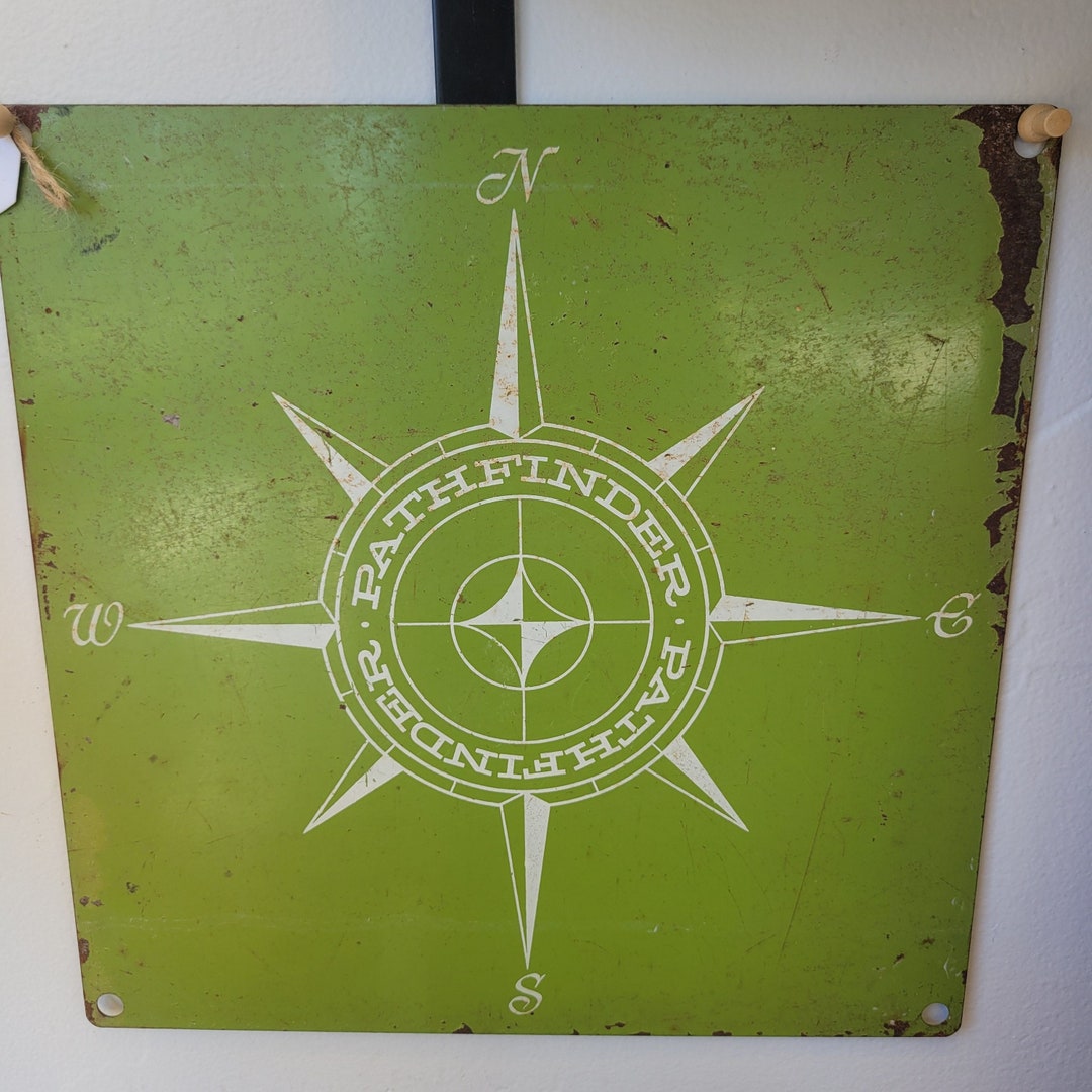 Vintage Compass Metal Wall Ahmg/camping/cabin/lakehouse/national Parks ...