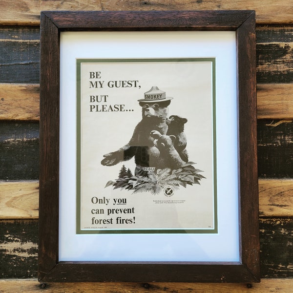 Smokey Bear Poster - Etsy