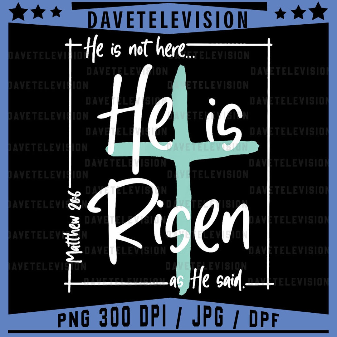 He is Ri-sen Png,easter Christian Cross Png, Easter Christian Png ...