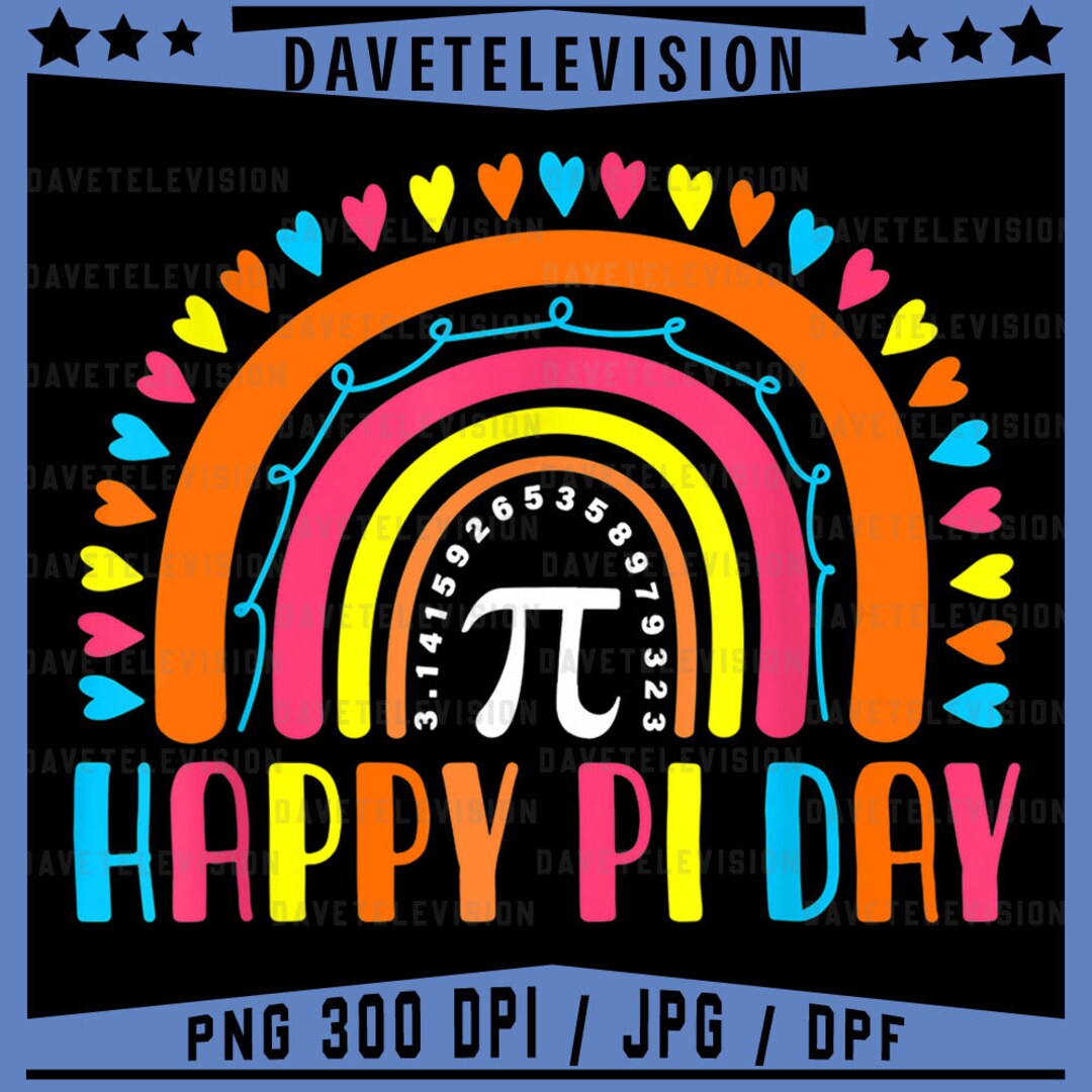 Rainbow Happy Pi Day Math Teacher Boys Girls Pi Day Png, Pi Number Png ...