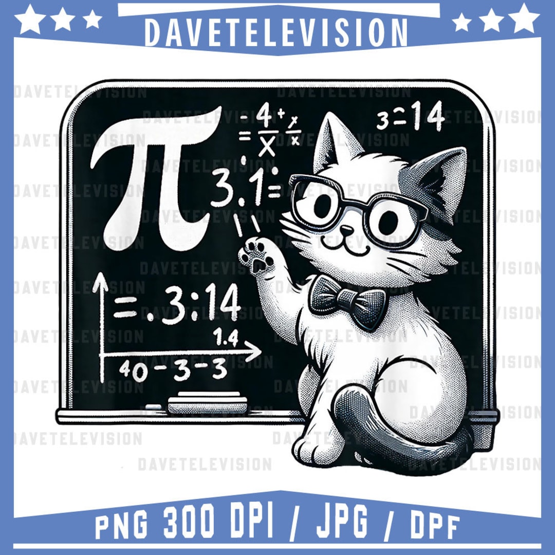 Pi Day Cat Png, Happy Pi Day Png, Happy Pi Day 2024 PNG, Math Teachers ...