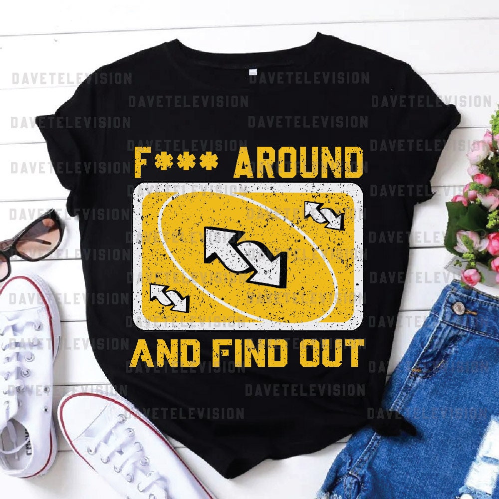 F Around and Find Out Card Svg, Reverse Card Yellow Svg, ,card Game Svg ...