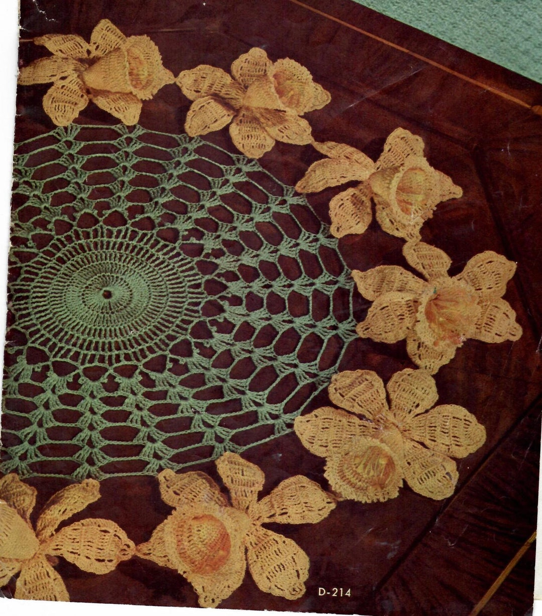 Daffodil Flower Doily Pattern Circa 1940 Spring Floral Design PDF ...