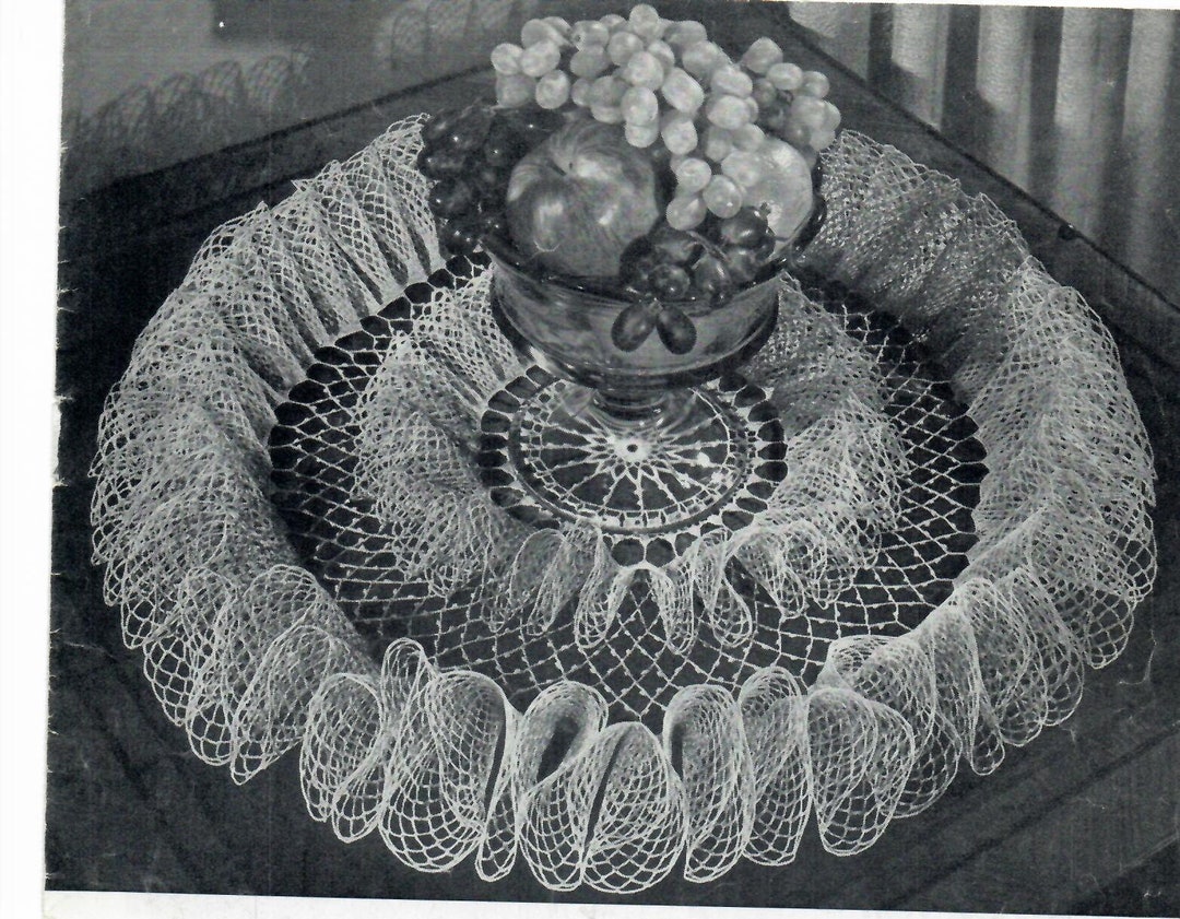 Ruffled Doily Pattern PDF Instant Download Pattern Party Frills D132 ...