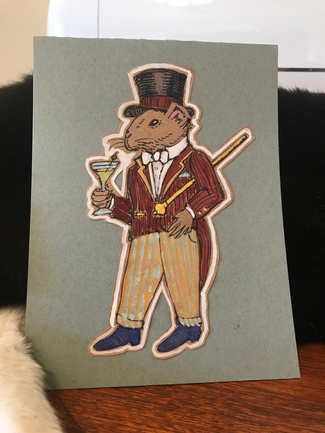 Lord Guinea Pig, Dapper Young Cavia Around Town. - Etsy