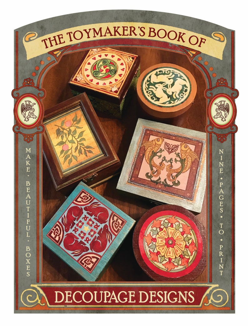 The Toymaker's Ebook of Decoupage Designs - Etsy