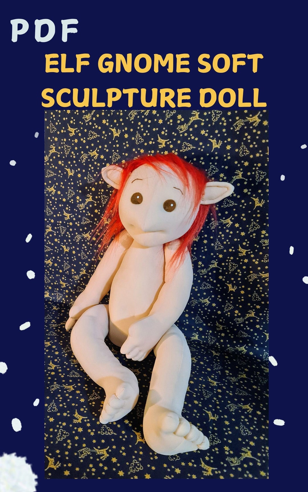 Elf Cloth Doll Sewing Pattern: 19-inch Soft Body E-pattern (PDF) - Etsy