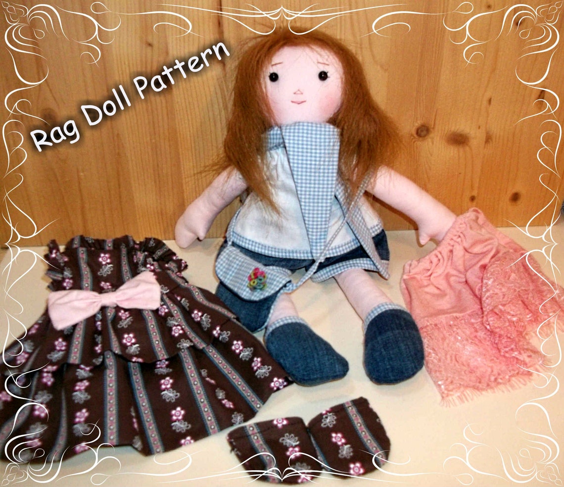 Rag Doll Sewing Pattern, How to Sew Clothes for Rag Doll, Sewing ...