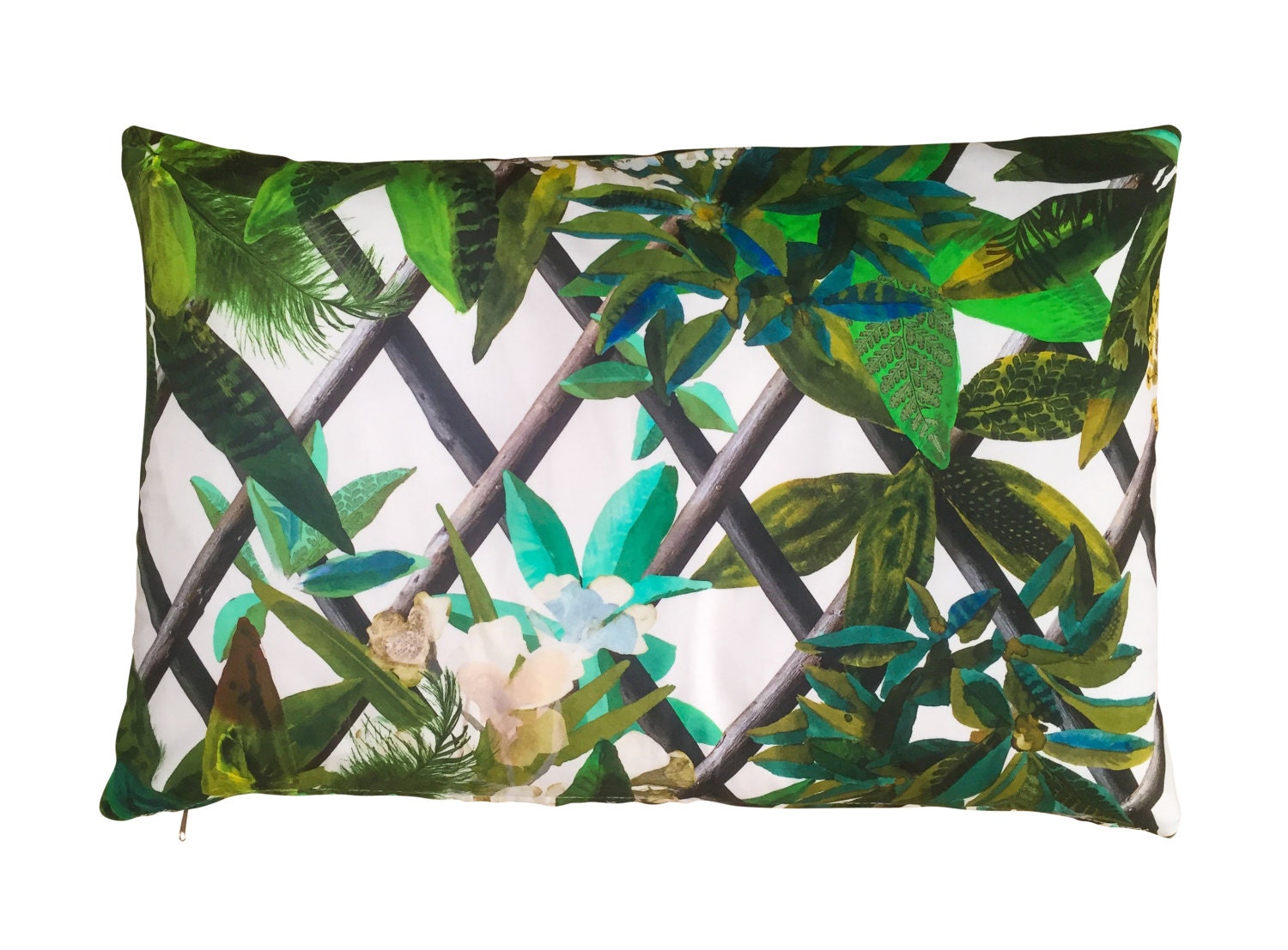 Christian Lacroix - Tropical Trellis Print Lumbar Pillow - Etsy