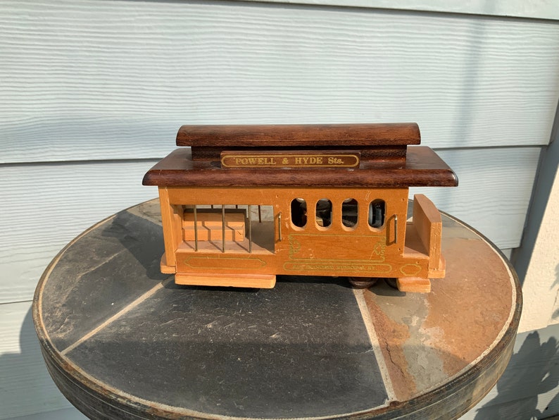 San Francisco Cable Car Music Box-1970s - Etsy