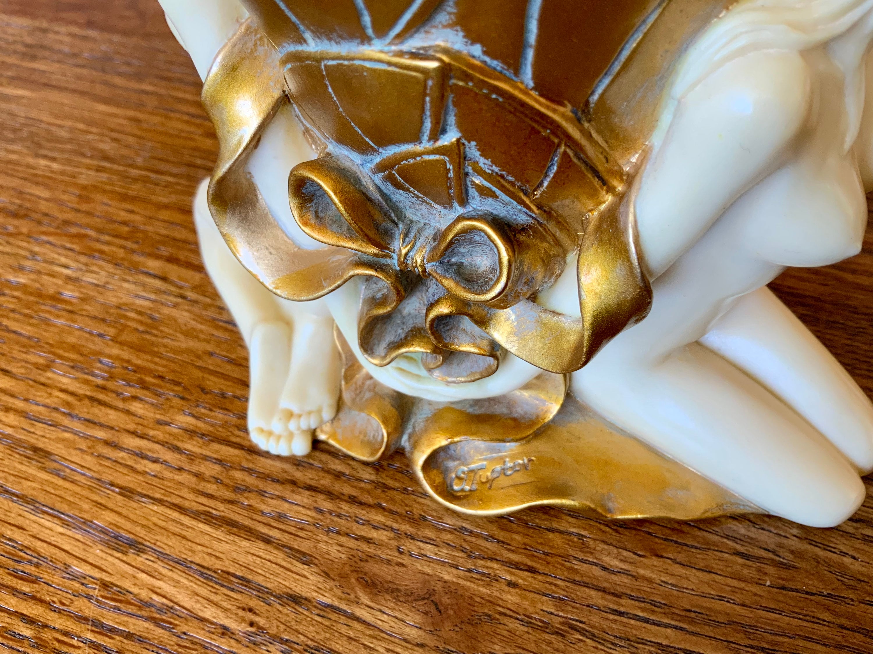 Vintage Oliver Tupton Art Nouveau Vase/decorative Piece - Etsy