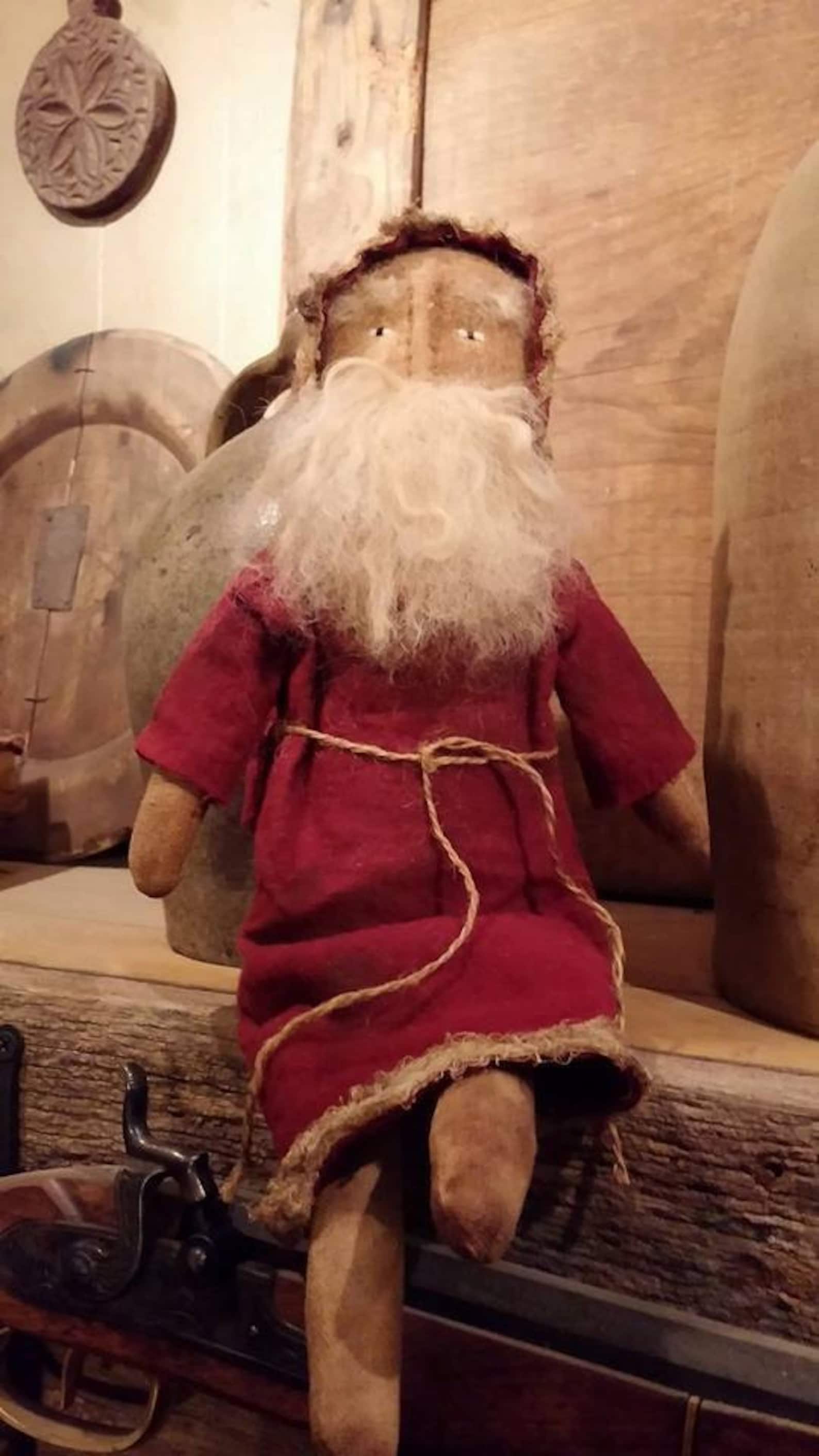 Primitive Santa - Etsy