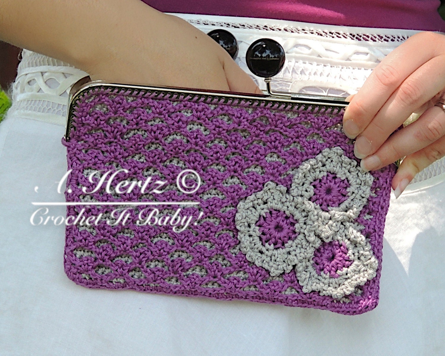 Crochet Pretty Picot Purse PATTERN ONLY - Etsy