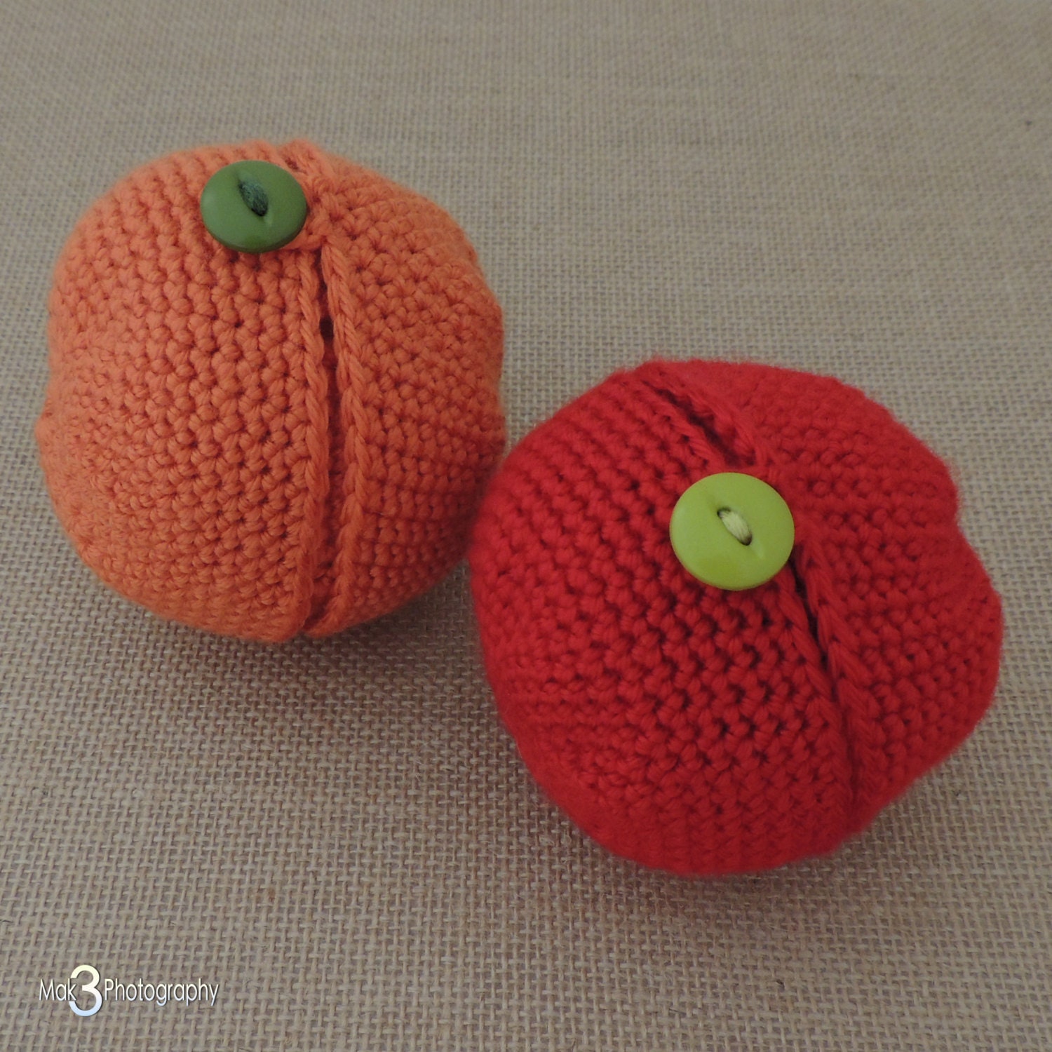 Crochet Apple & Orange Amigurumi Toy (PATTERN ONLY) - Etsy