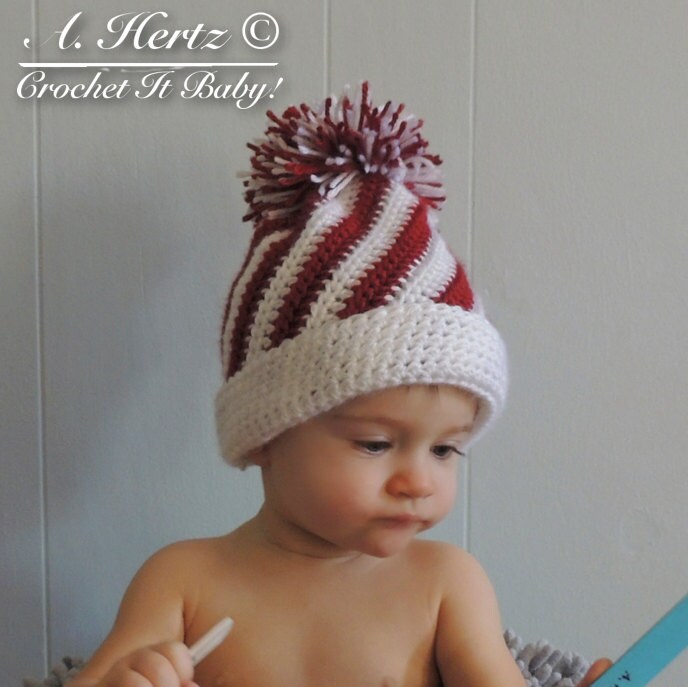 Crochet Candy Swirl Hat (4 Sizes) - PATTERN ONLY - Etsy