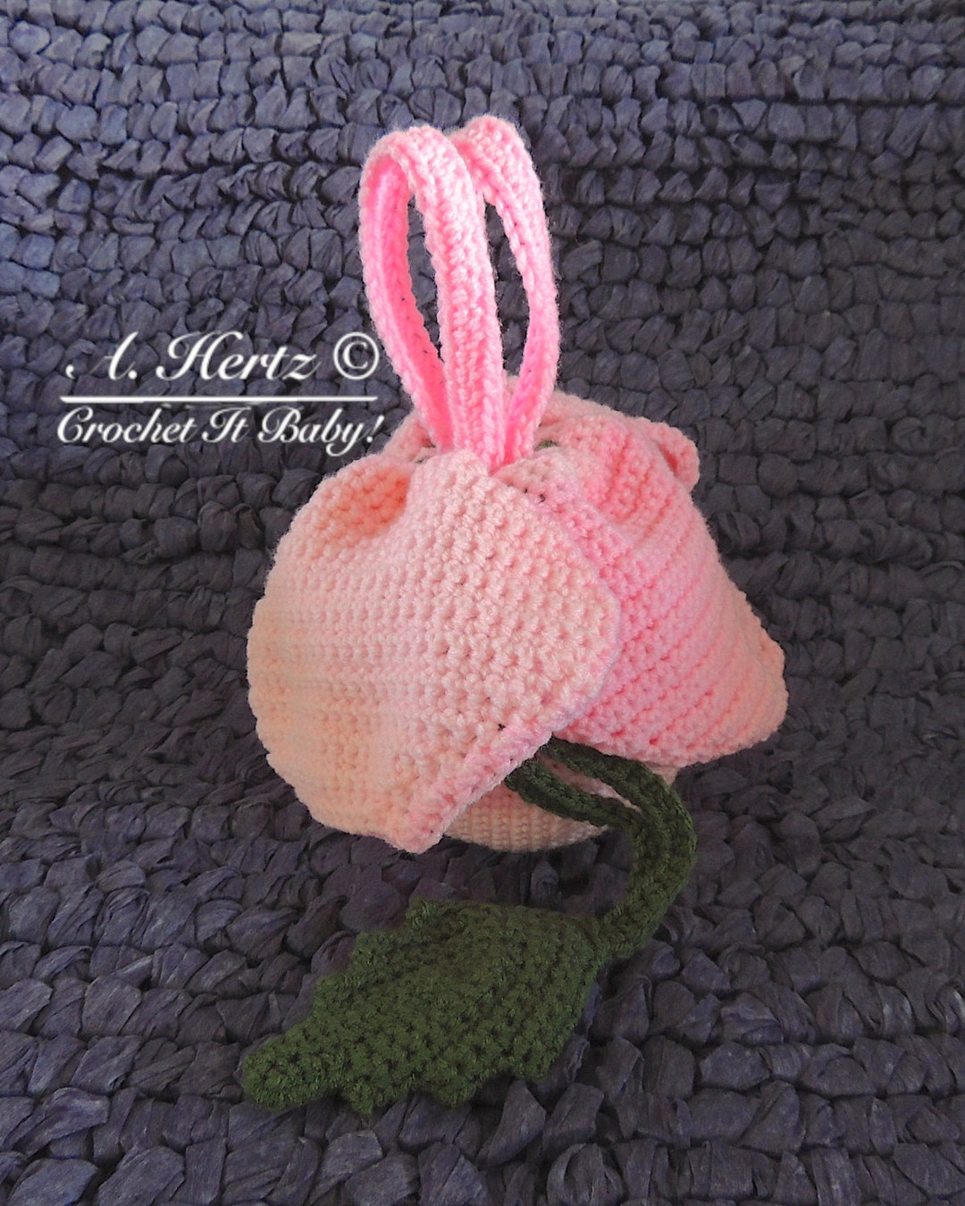 Crochet Rosie Posy Drawstring Purse Pattern Only Etsy