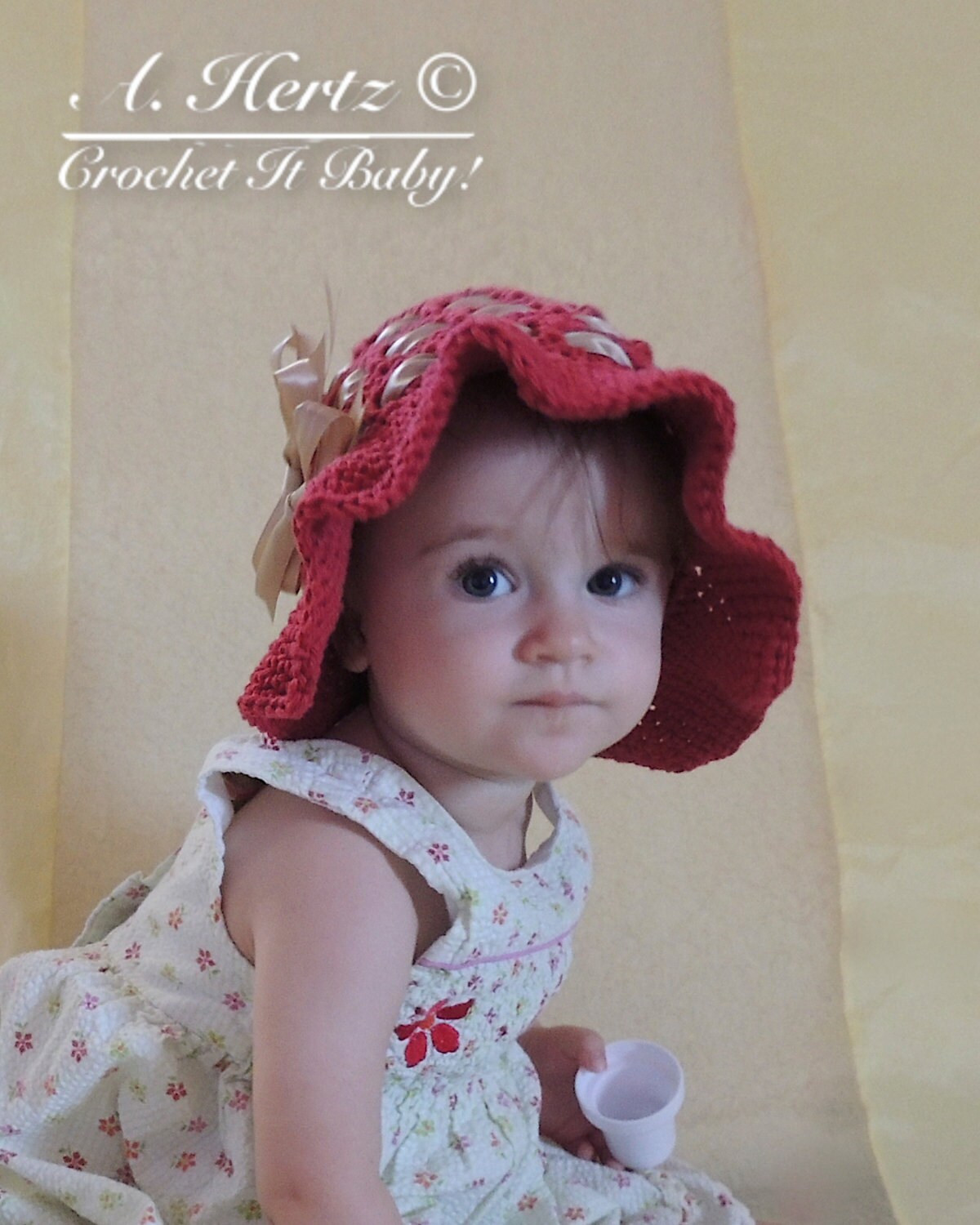 Crochet Floppy Brimmed Ribbon Sun Hat sizes 0 to Adult - Etsy