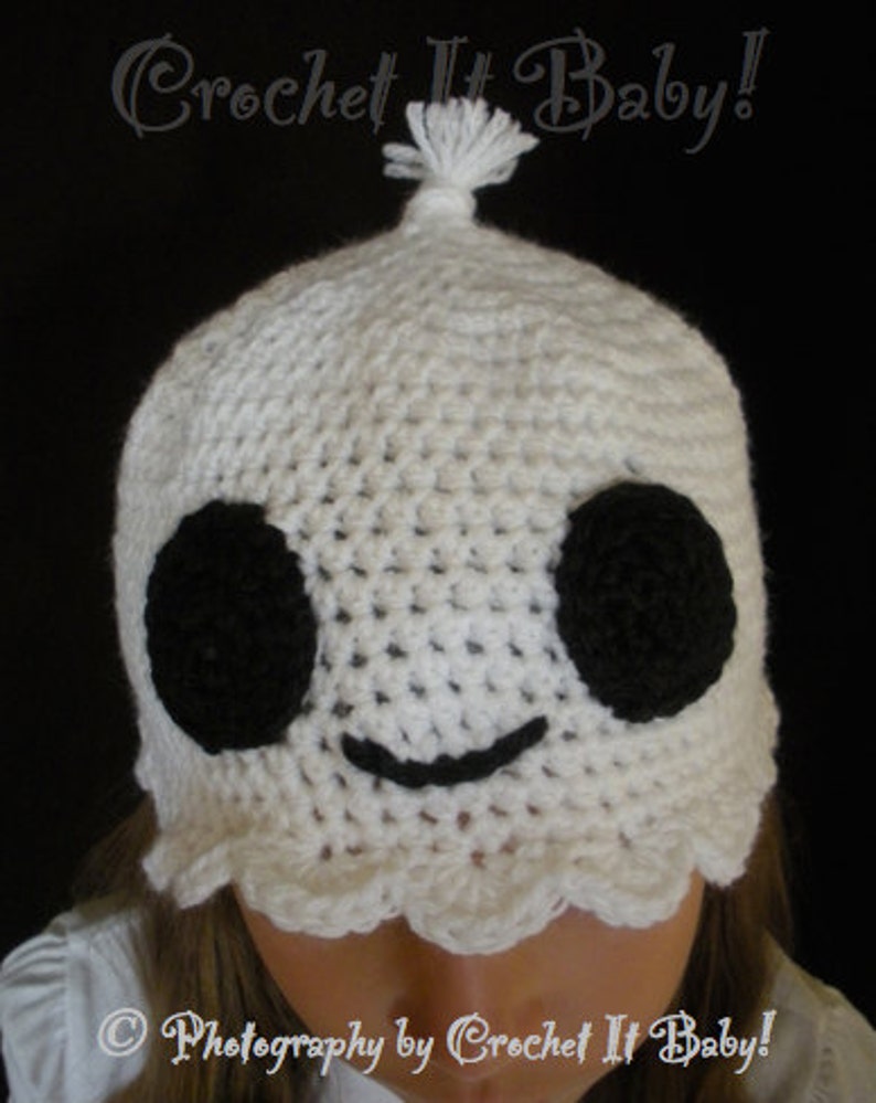 Crochet Ghost Hat (5 Sizes) - PATTERN ONLY - Etsy