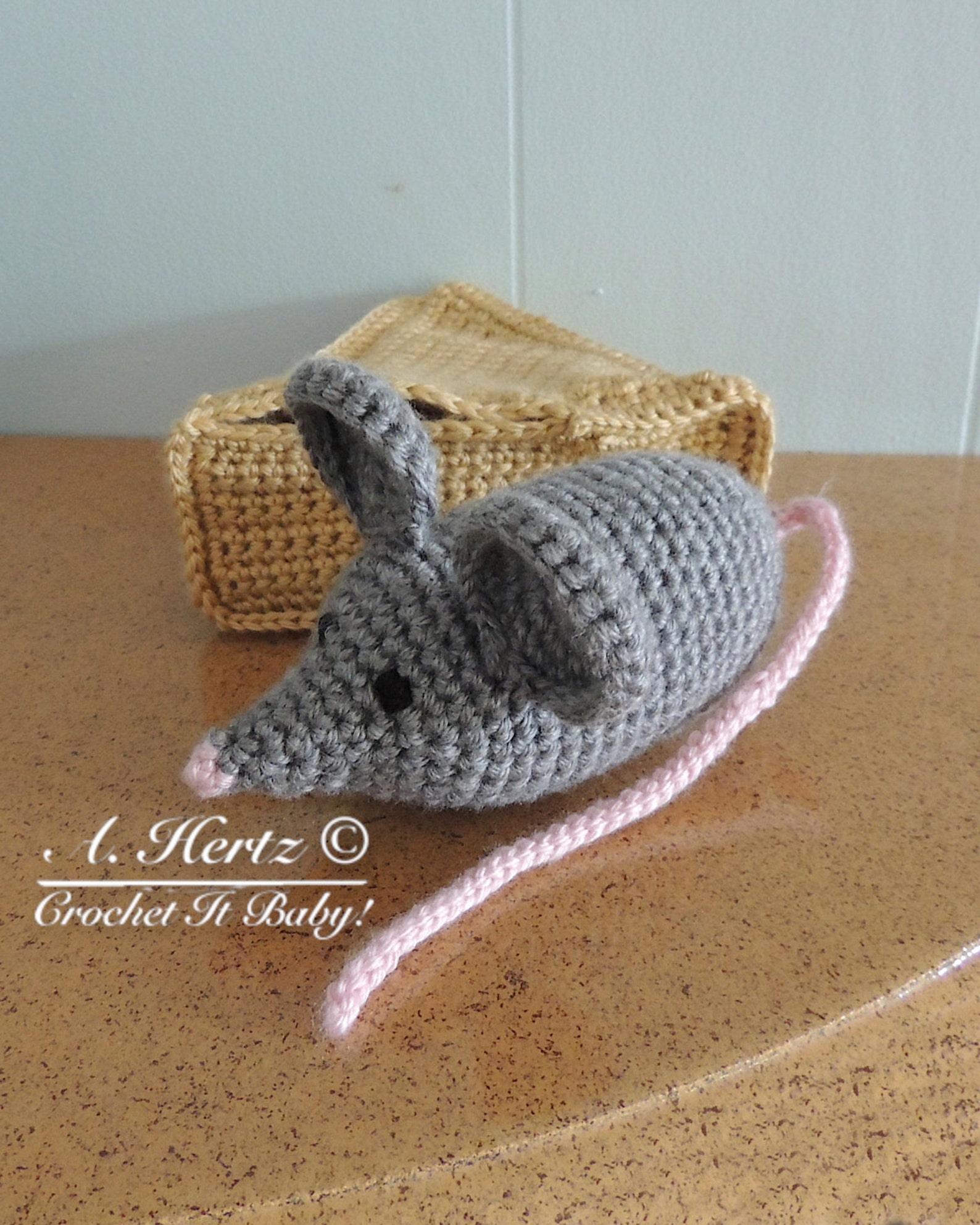 Crochet Amigurumi Cheesy House Mouse - PATTERN ONLY - Etsy