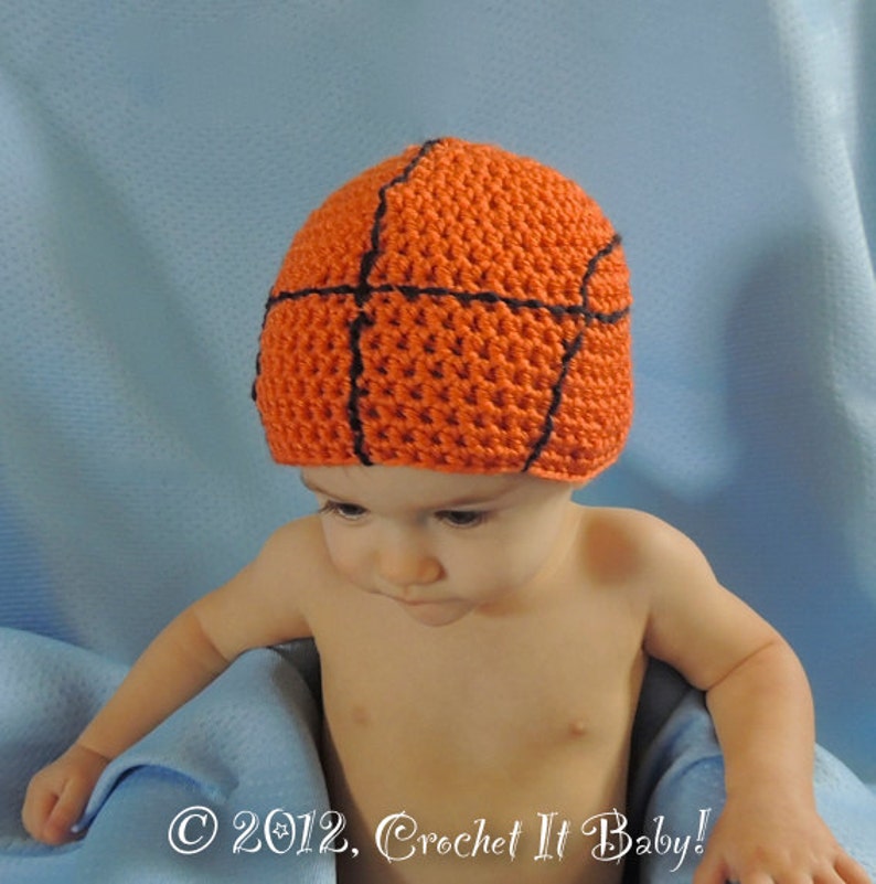Crochet Basketball Hat (5 Sizes) - PATTERN ONLY - Etsy