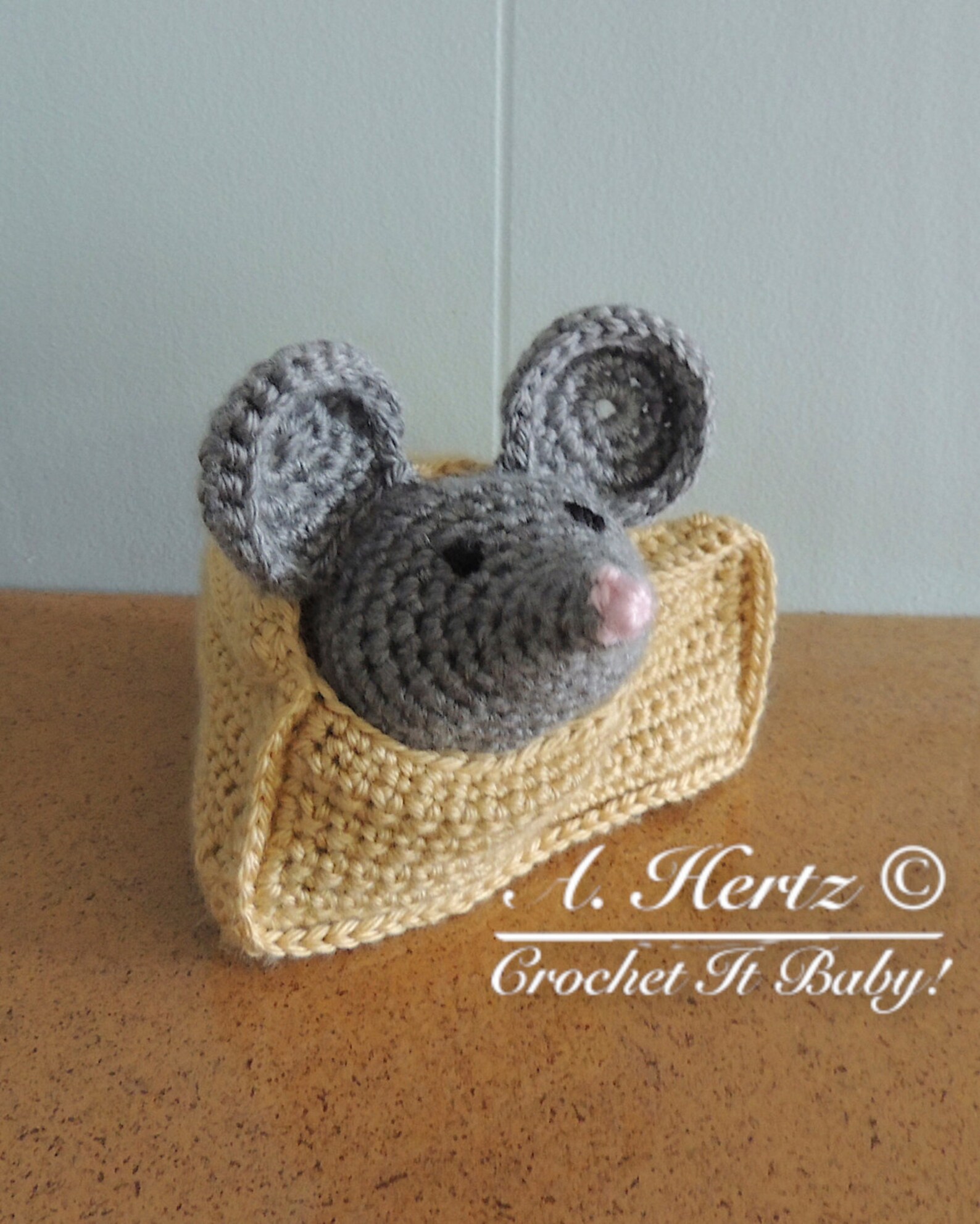 Crochet Amigurumi Cheesy House Mouse - PATTERN ONLY - Etsy