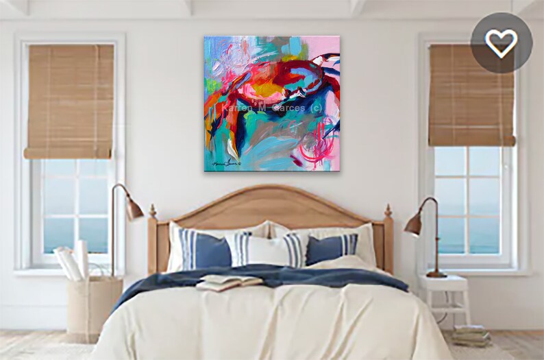Colorful Crab Painting Crab Artwork Prints Abstract Crab - Etsy