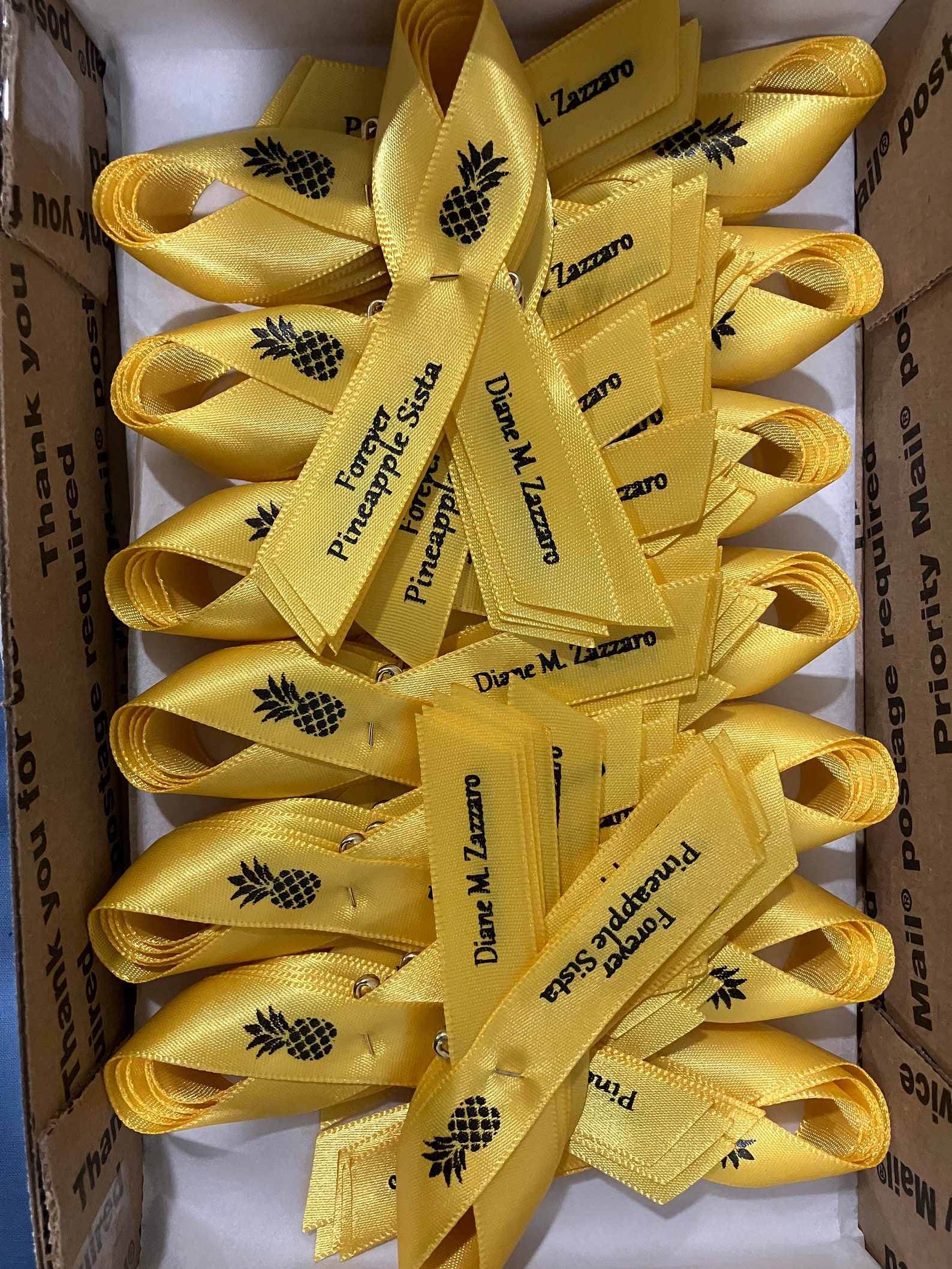 Custom Pinned Lapel Ribbon, Custom Awareness Ribbon, Celebration of ...