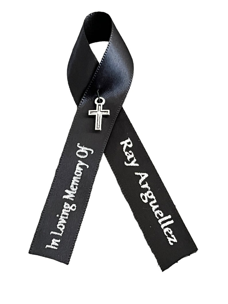 Custom Memorial Ribbons Pinned and Ready to Wear Baptism - Etsy