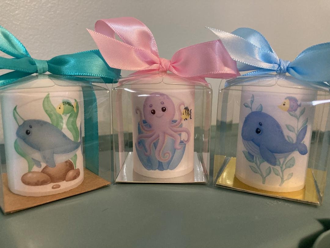 Under the Sea Baby Shower, Sea Creature Favors, Mommy and Baby Turtle ...