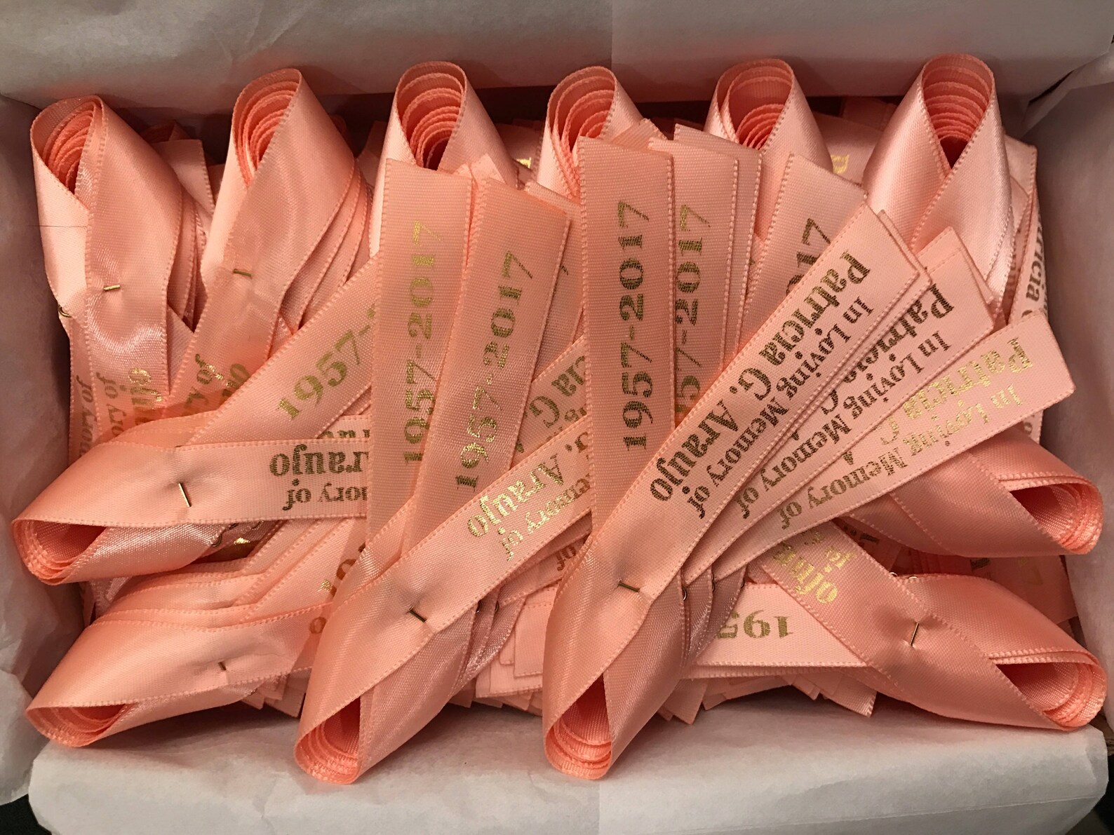 Custom Pinned Lapel Ribbon, Custom Awareness Ribbon, Celebration of ...