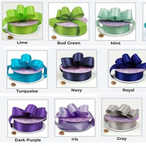 Custom Memorial Ribbons Pinned and Ready to Wear , Baptism Favors ...