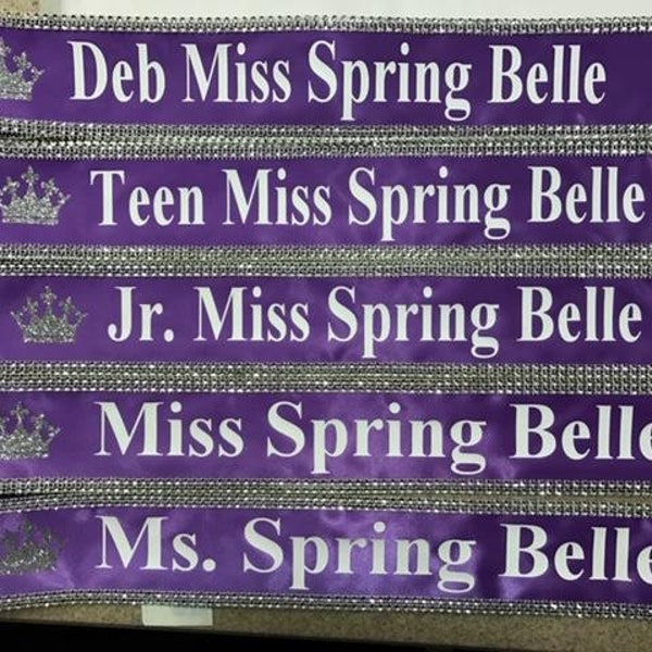 Custom Sash - Etsy