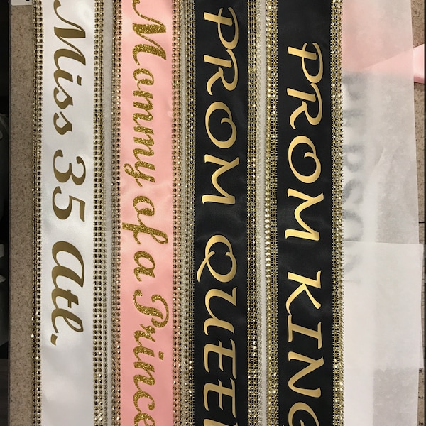 Prom Queen Sashes - Etsy
