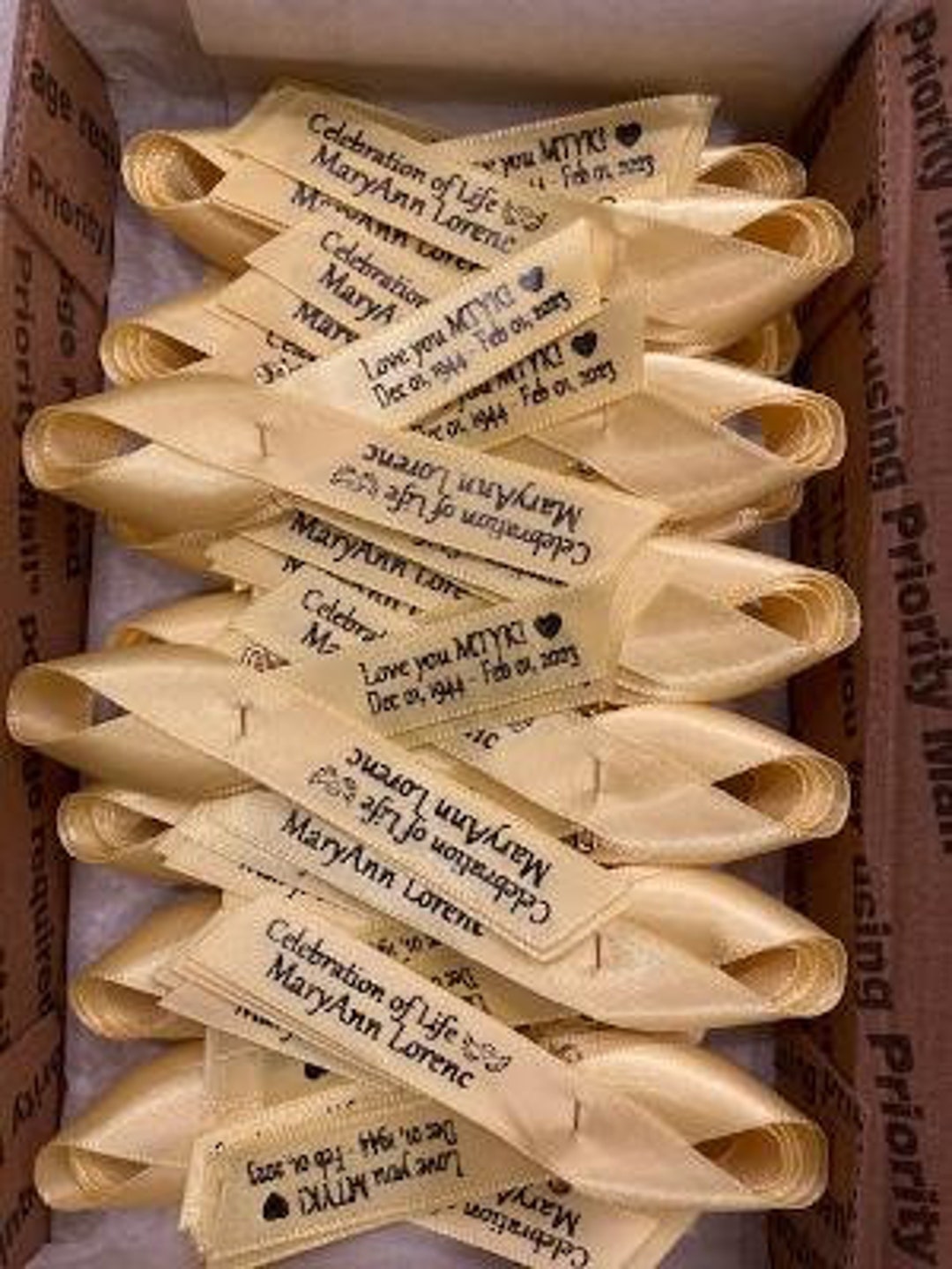 Celebration of Life Custom Memorial Pin on Ribbons, Memorialize a Loved ...