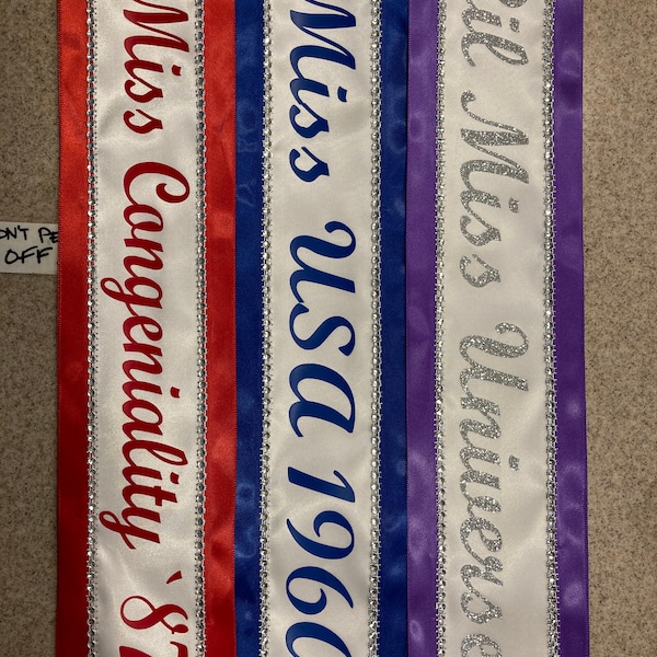 Pageant Sash - Etsy