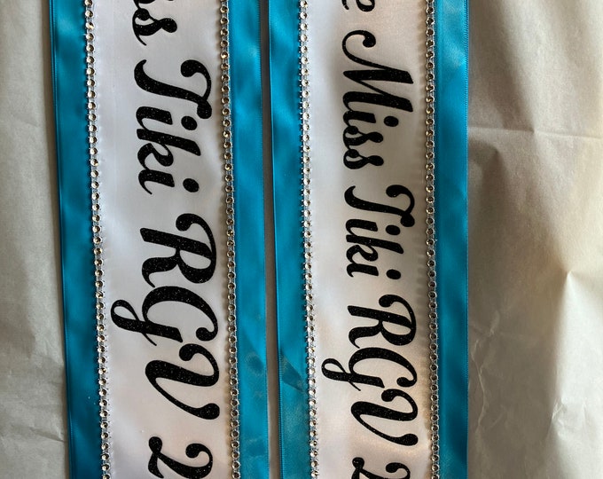 Pageant Sash, Birthday Sash, County Fair Sash, Argentina, Miss Universe ...