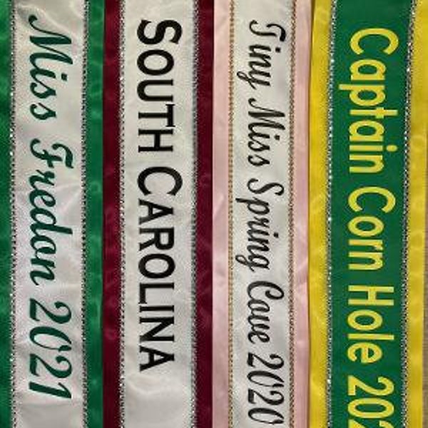 Pageant Sash - Etsy