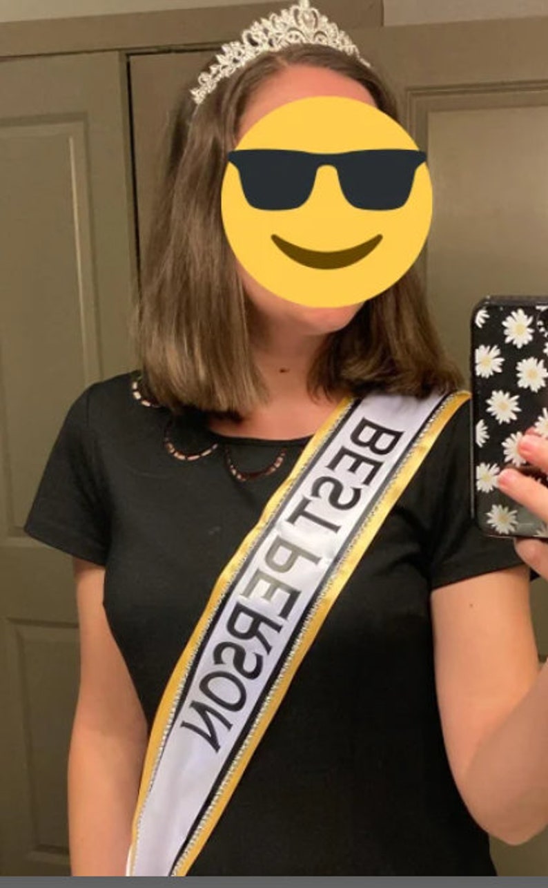 Custom "best Person" Sash, Halloween Costume, Birthday Outfit - Etsy