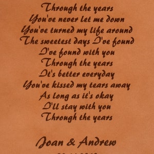 Wall Art Framed, Personalized Wall Decor, Message on Leather. - Etsy