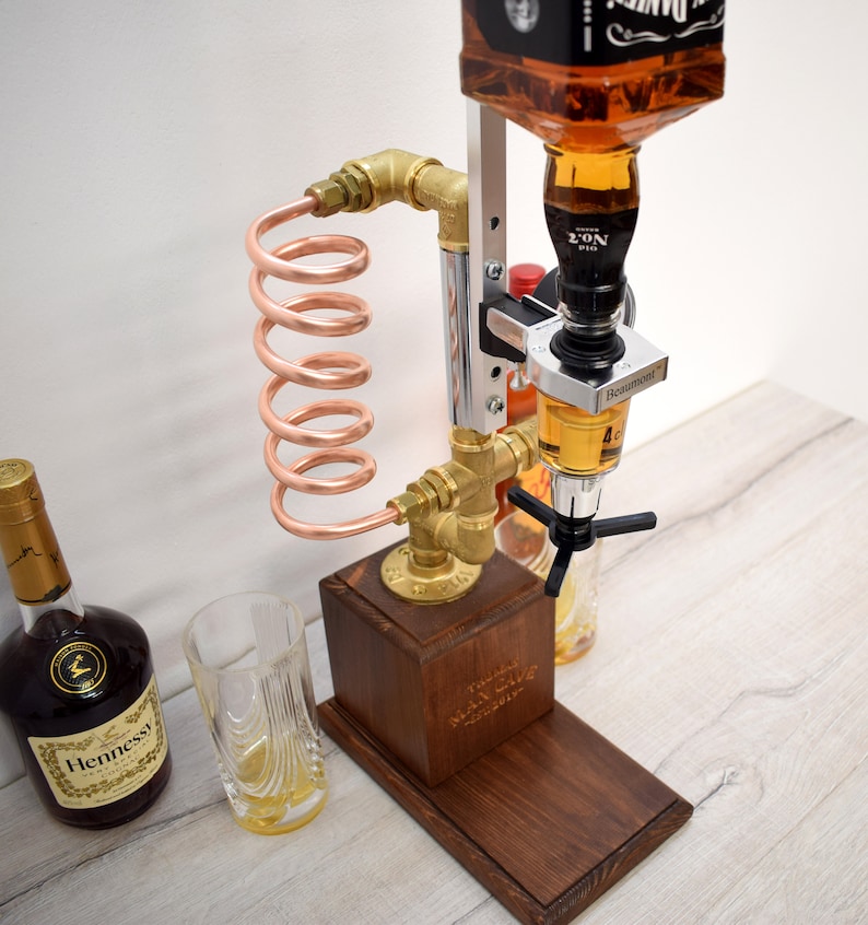 Dispenser, Handcrafted Industrial Whiskey Dispenser , Bottle Holder - Etsy