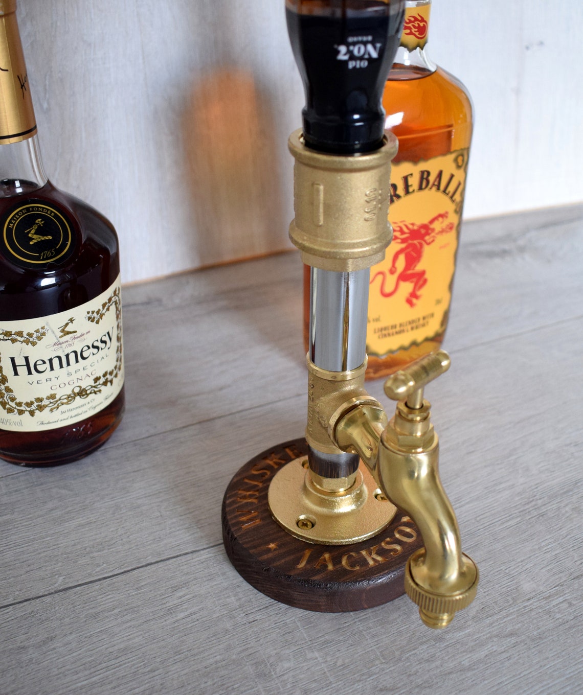 Industrial Bourbon Dispenser Pipe Alcohol Dispenser. | Etsy