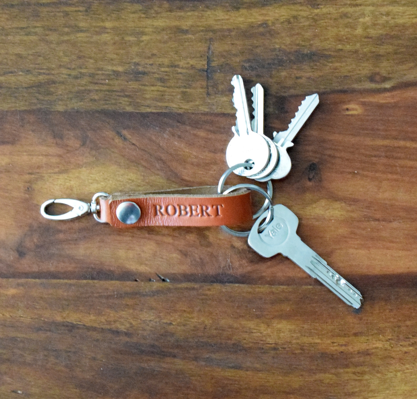 Custom Leather Keychain Couple Personalized Initial Keyring - Etsy