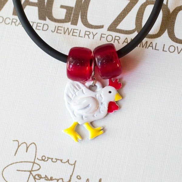 Chicken Necklace - Etsy