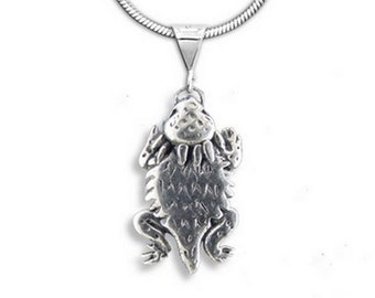 Horned Toad Charm Horny Toad Charm Sterling Silver Charm - Etsy