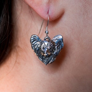 Papillon Dog Papillon Gifts Papillon Earrings - Etsy