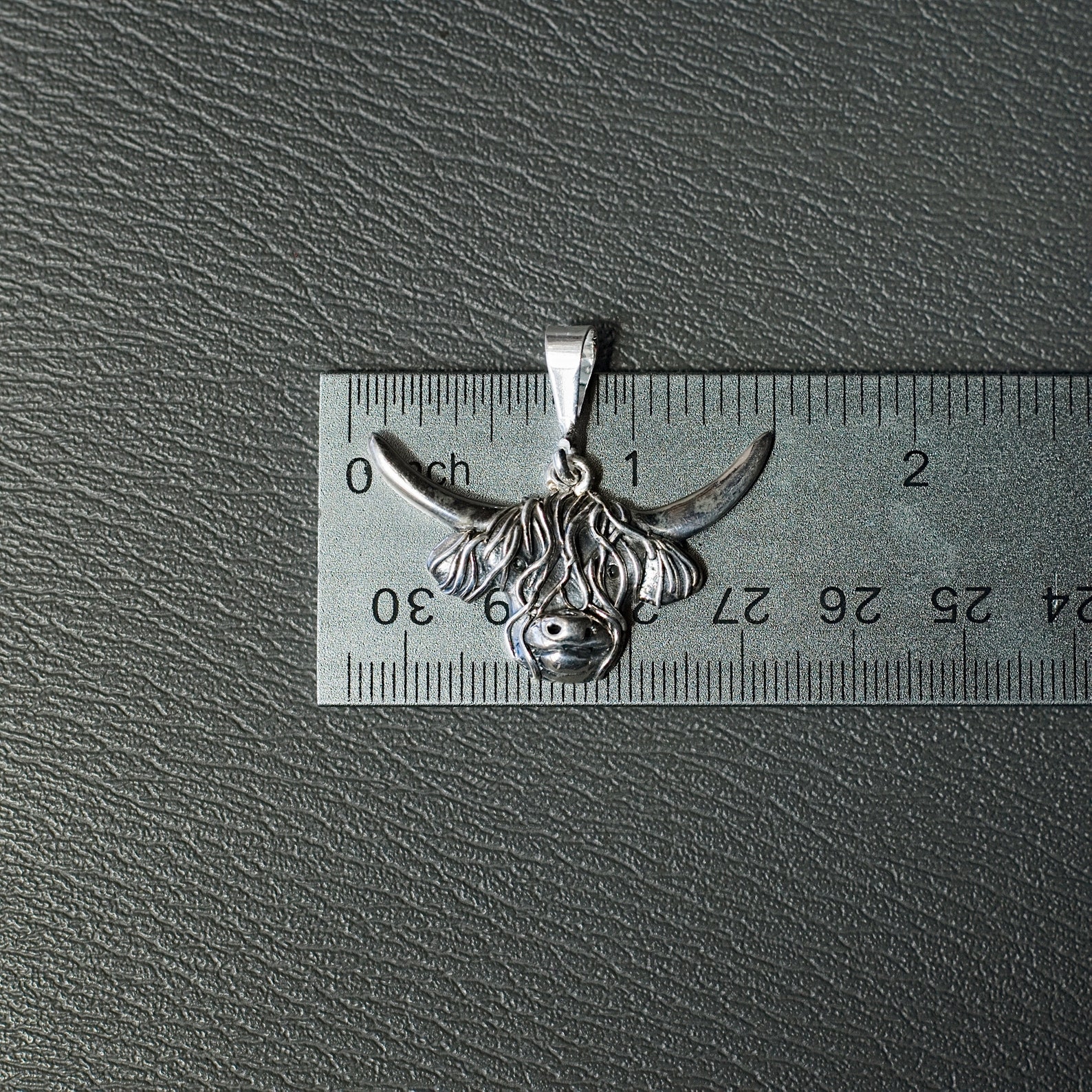 Sterling Silver Highland Cow Pendant Heilan Coo Gifts Farm Animal ...