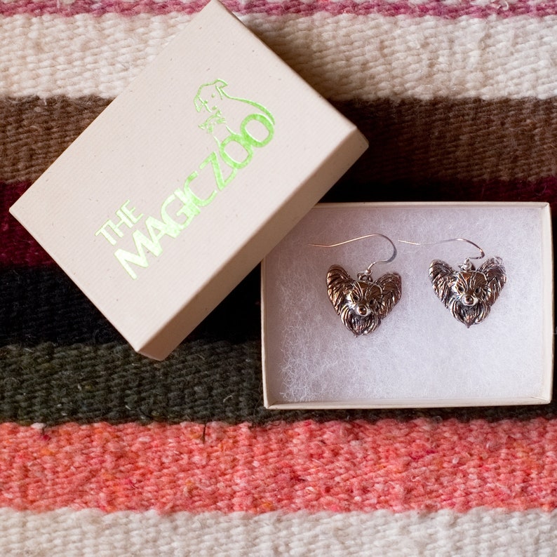 Papillon Dog Papillon Gifts Papillon Earrings | Etsy