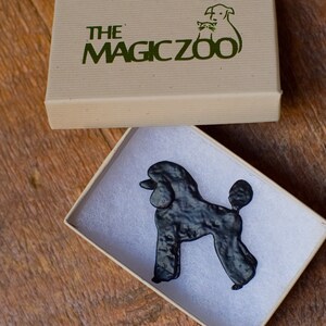 Enamel Black Poodle Pin - Etsy