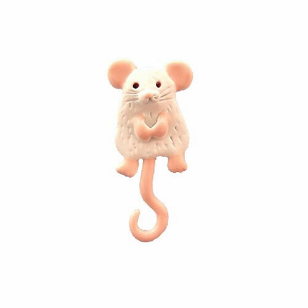 Enamel White Mouse Lapel Pin - Etsy